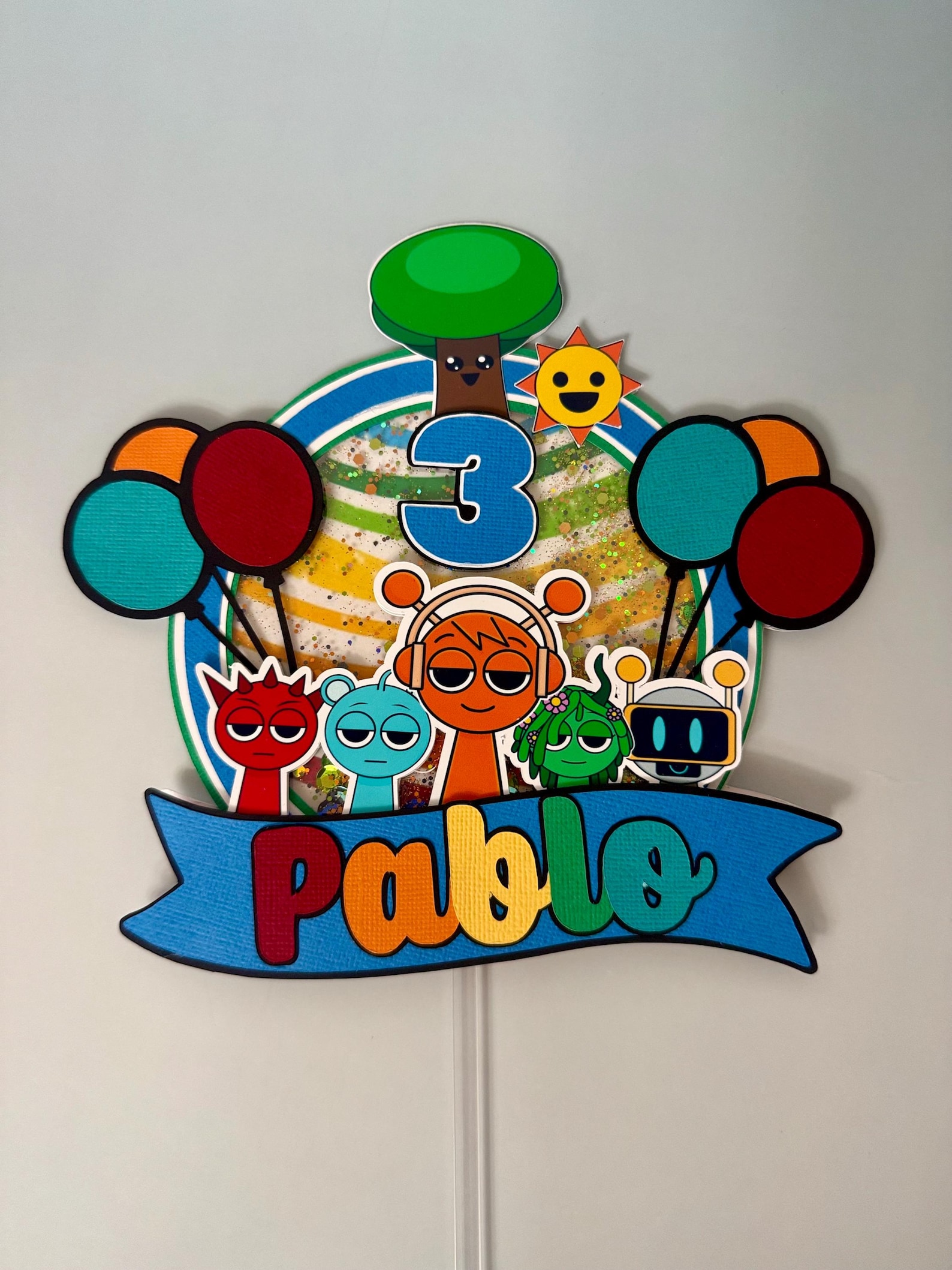 Sprunki Cake Topper , Sprunki Cake Topper Shaker, Sprunki Party ...