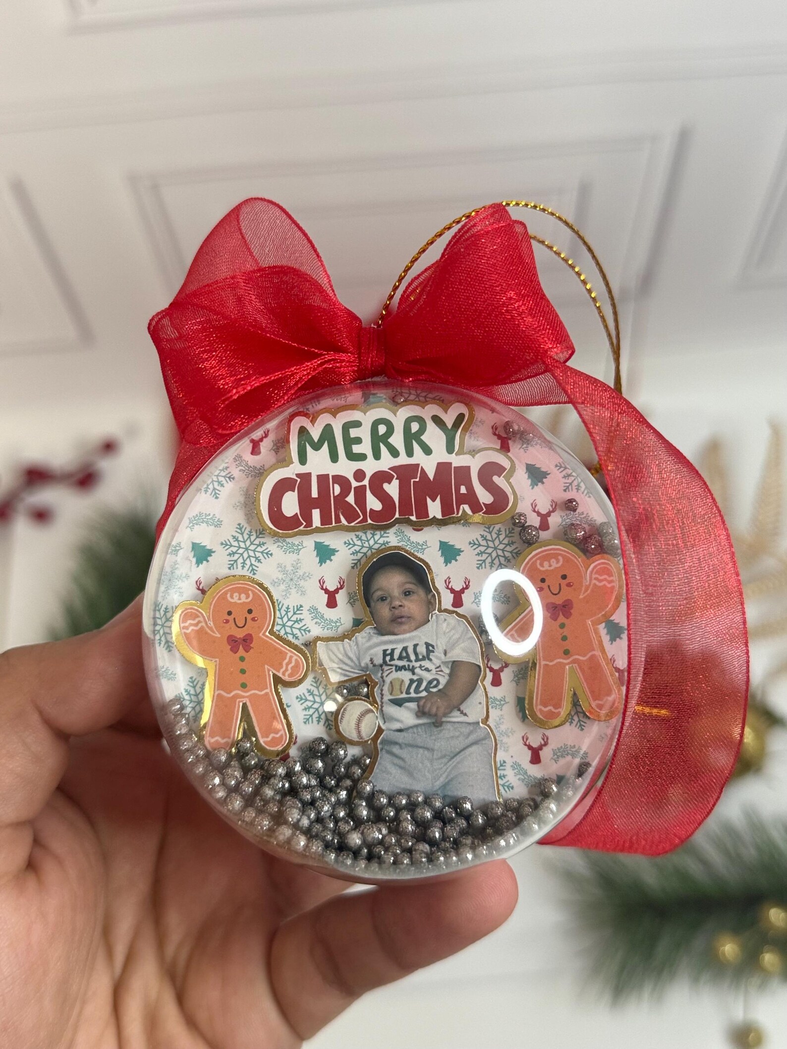 Personalized Photo Christmas Ornament - Etsy