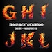 26 Flame Alphabet Clipart, Fire PNG Letters, Transparent Background ...