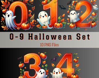 Halloween Cute Ghost A-Z Alphabet I Watercolor Ghost Letters I ...