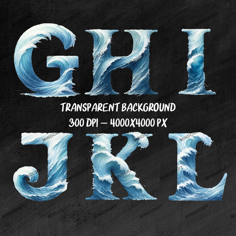26 Water Alphabet A-Z Clipart Png,water Letters Png, Water Letters ...