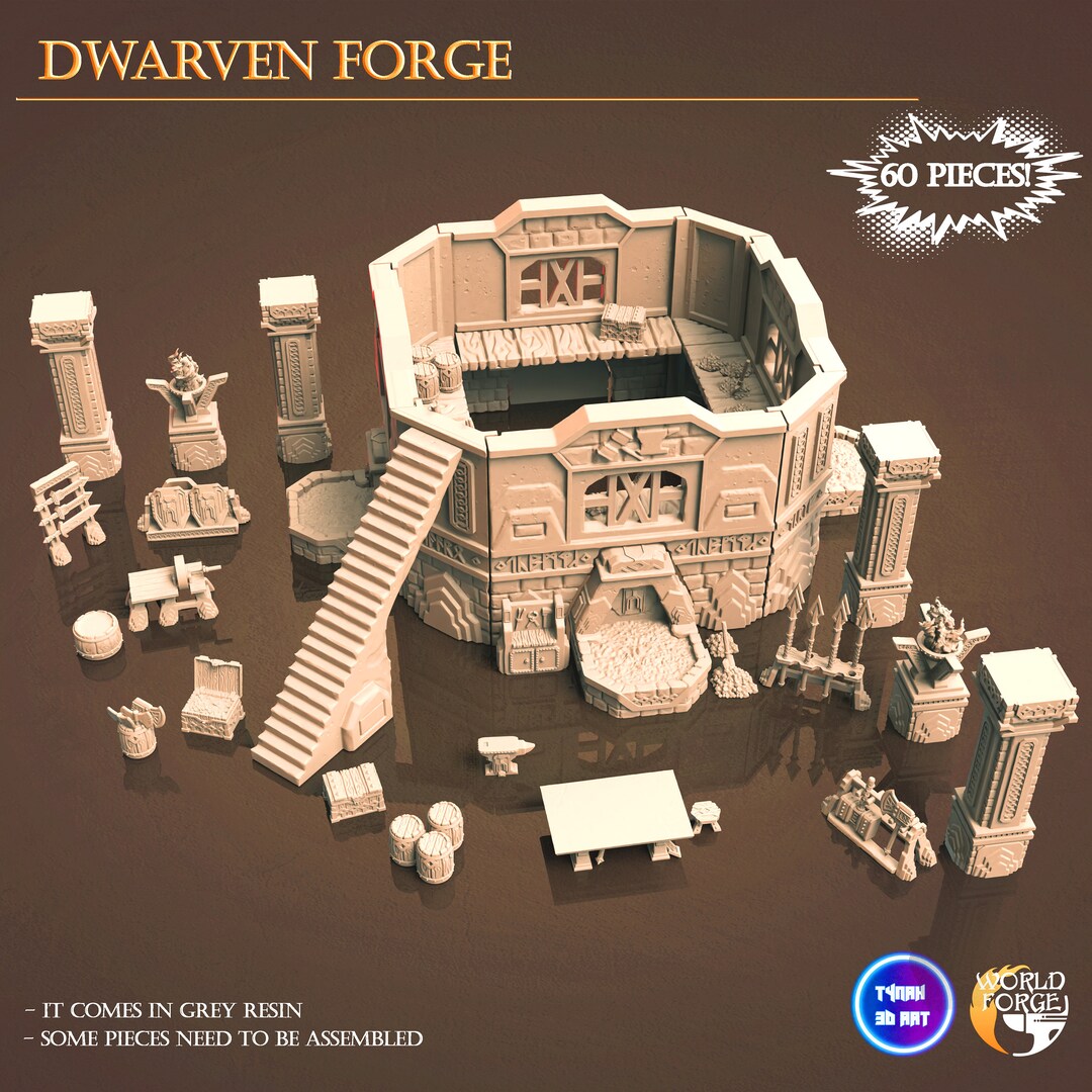 Dwarven Forge Terrains Miniatures Furnitures for Dioramas and Tabletop ...