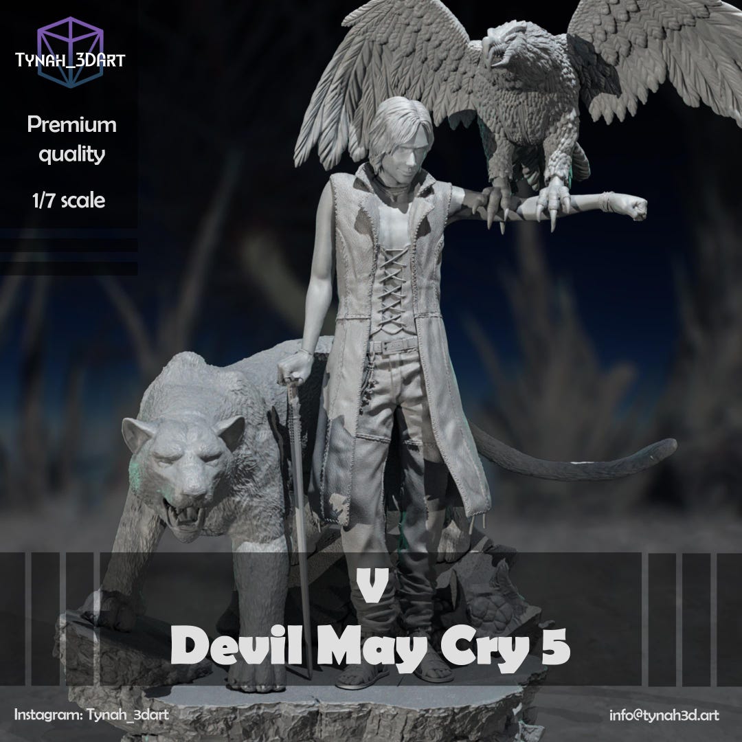 Devil May Cry 5 - V Statue Kit - Garage Kit Unpainted and Unassembled ...