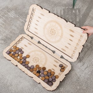 Custom Backgammon Board, Backgammon Set Wood, Handmade Backgammon Set ...