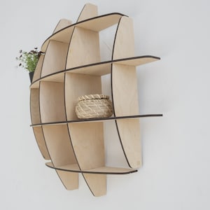 Sphere Shelf, Round Shelf, Globe Shelf, Geometric Shelves, Unique Wall ...