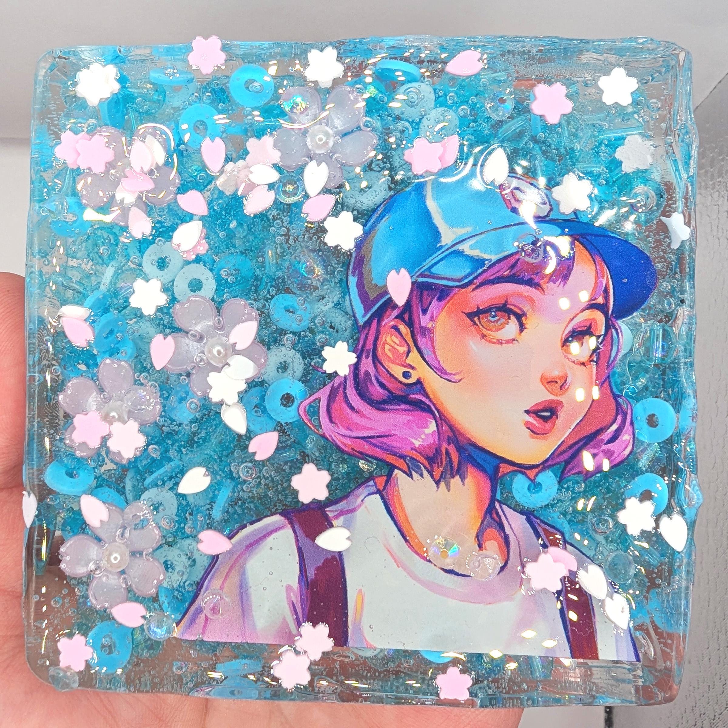 Anime Picky Pad: Hanami Sakura Theme, Acrylic Standee, Sensory Toy - Etsy
