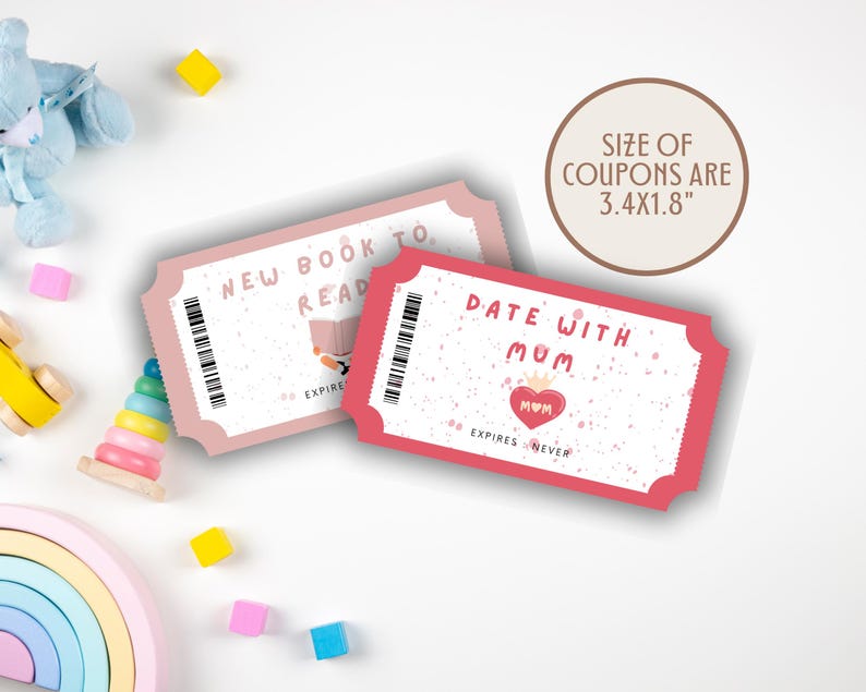 30 Printable Kids Reward Coupons, Including 10 Bonus Blank Coupons ...