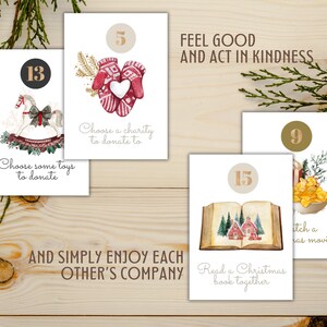 24 Printable Advent Activity Cards for Families, Christmas Bucket List ...