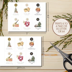 24 Printable Advent Activity Cards for Families, Christmas Bucket List ...