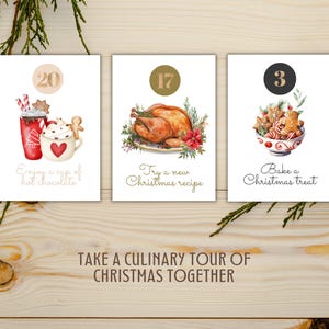 Advent Calendar Cards for Families | 24 Printable Christmas Bucket List ...