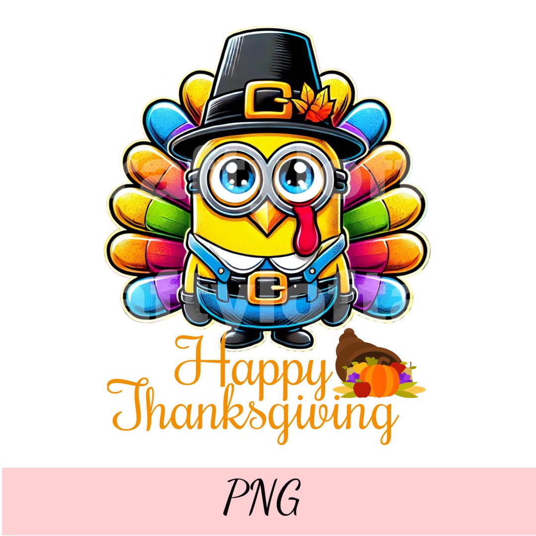 Thanksgiving Minions Png Digital Minions Clip Art Minions Thanksgiving ...