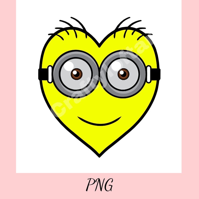 Minion Png Minion Heart Png Digital Minions Poster Minions Shirt T ...