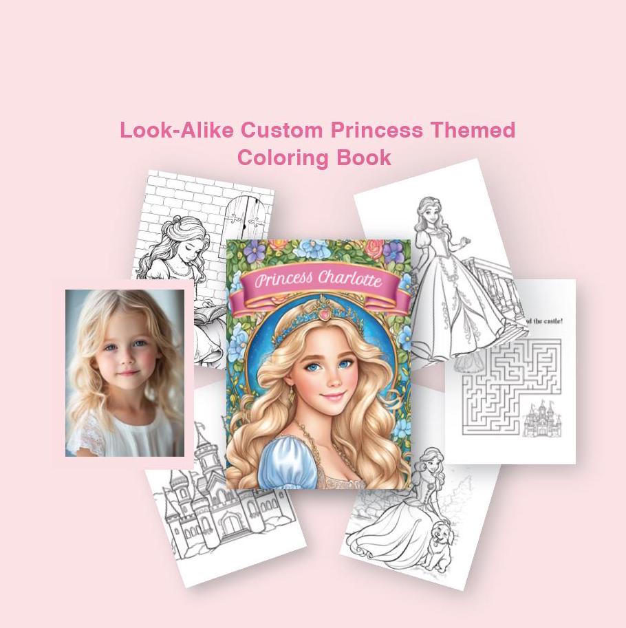 Personalized Kids Coloring Book, Custom Coloring Book for Kids ...