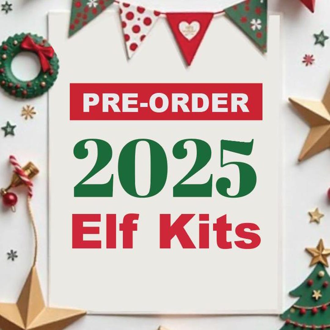 2025 Elf Prop Kit, 2025 Elf Activity Kit, Christmas Elf Props, 24-day ...