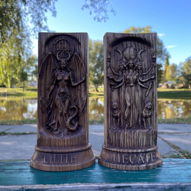 Lilith and Hekate Statue - Etsy UK