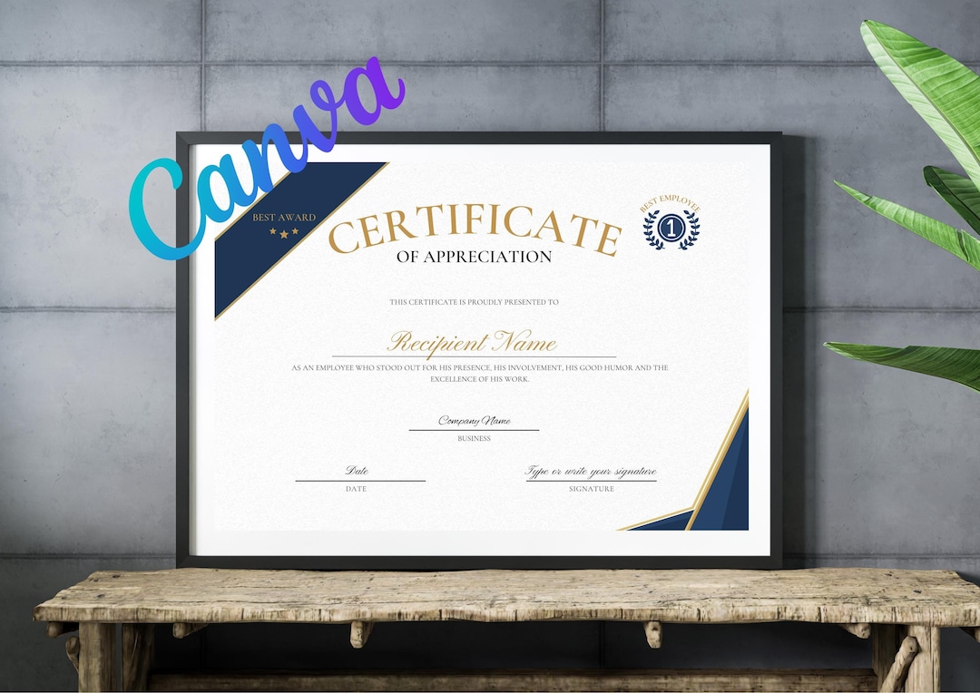 Certificat Du Meilleur Employé, Certificat Pour Employé, Meilleur ...