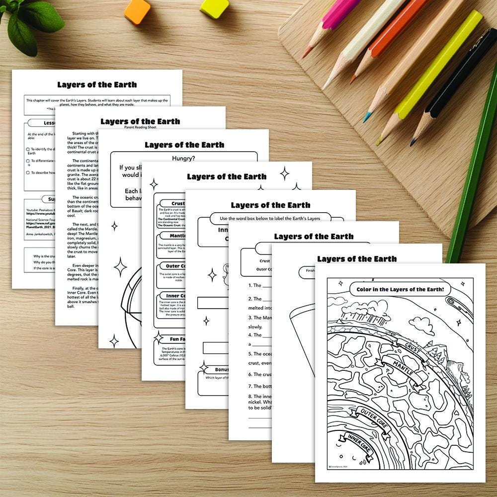 Earth Science Unit Study – Homeschool Curriculum, K-3 (PDF) - Etsy