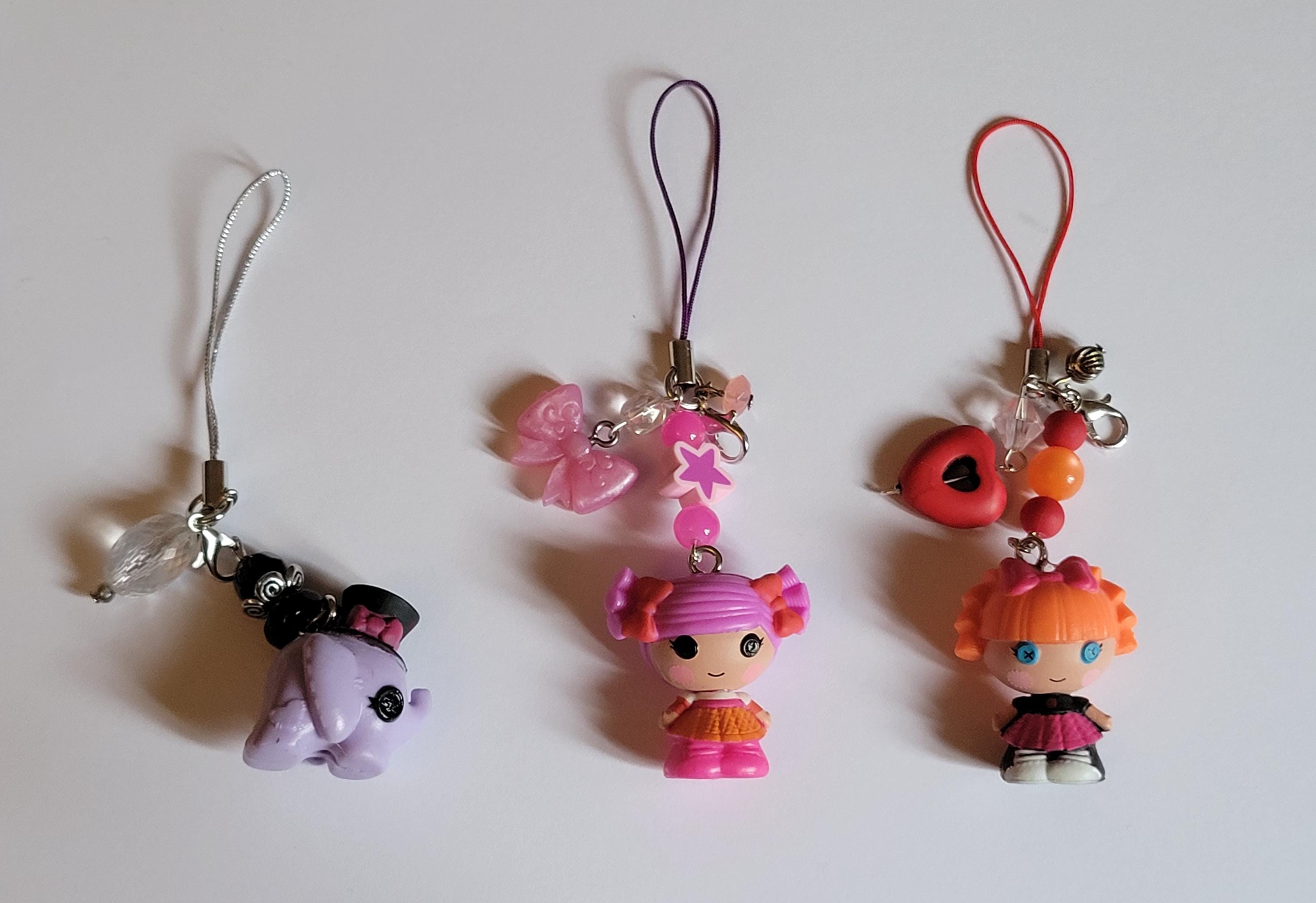 Lalaloopsy Doll Tinies Keychain Phone Charm | Handmade Beaded Keychains ...