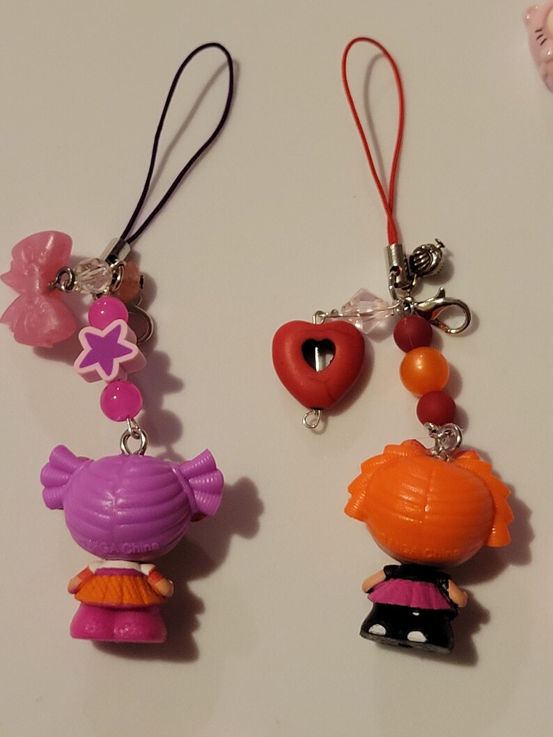 Lalaloopsy Doll Tinies Keychain Phone Charm | Handmade Beaded Keychains ...