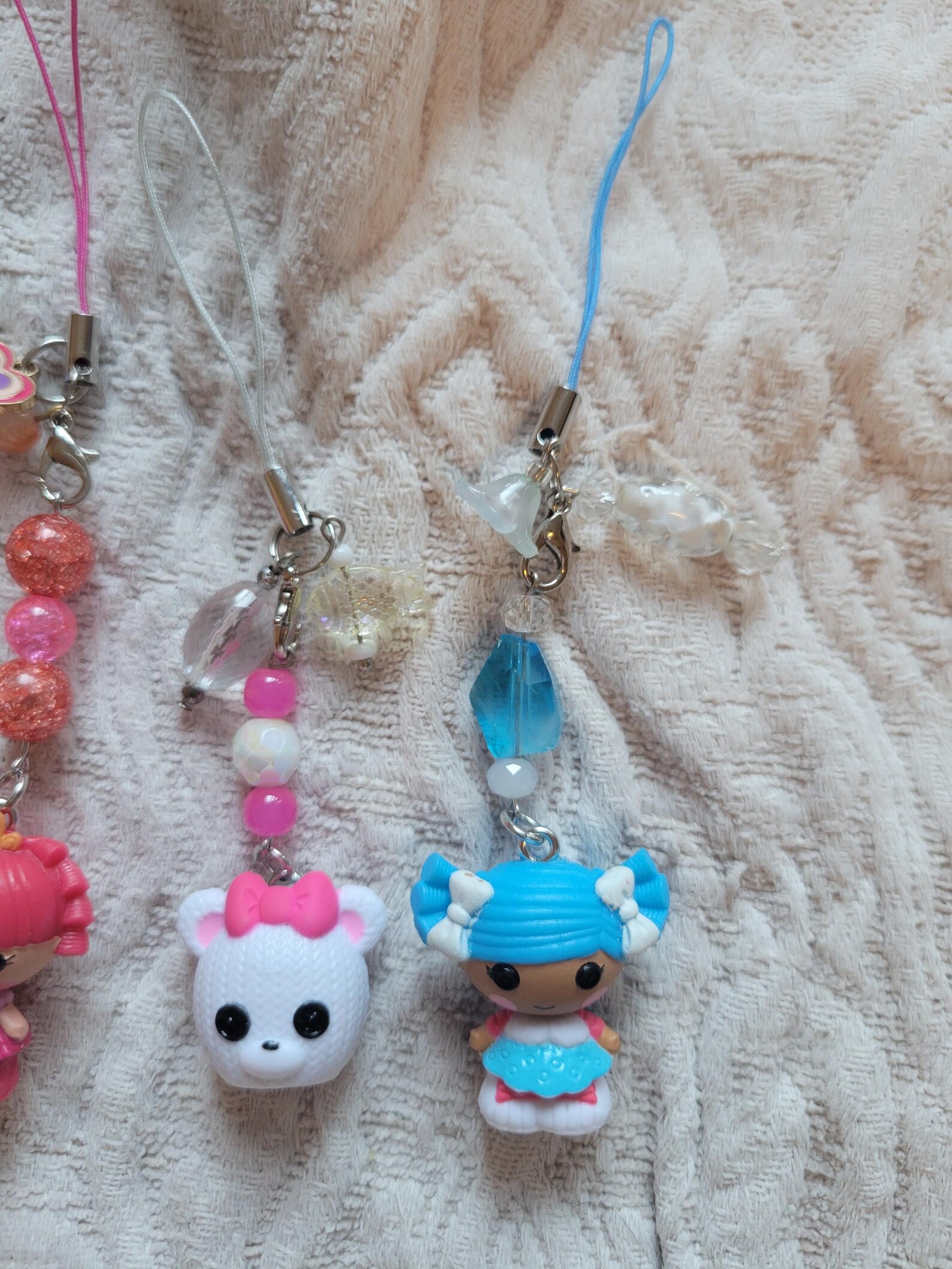 Lalaloopsy Doll Tinies Keychain Phone Charm | Handmade Beaded Keychains ...