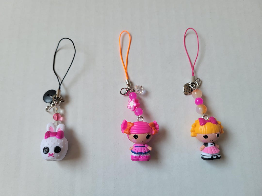 Lalaloopsy Doll Tinies Keychain Phone Charm | Handmade Beaded Keychains ...