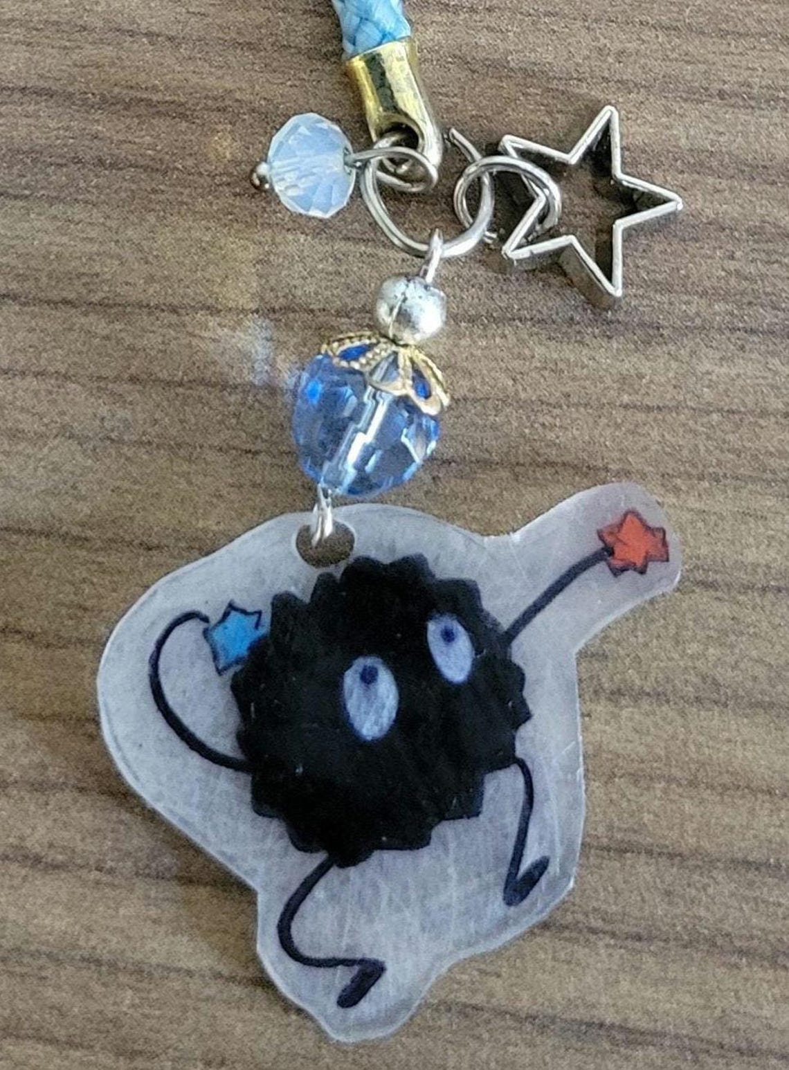 Soot Sprite Susuwatari Phone Charm | Handmade Keychain - Etsy