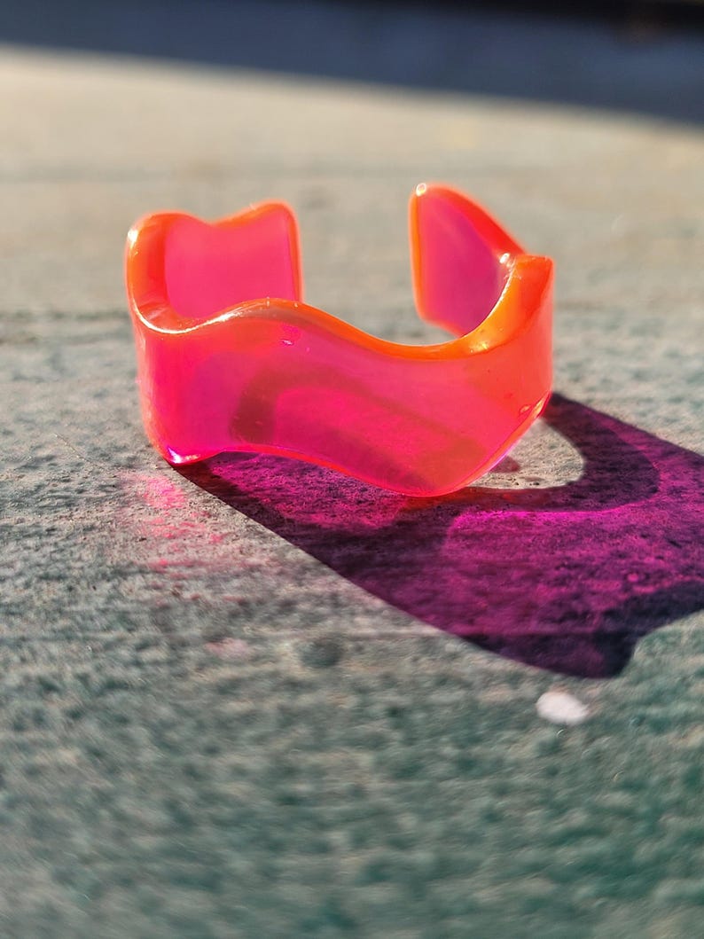 Y2K 2000's Resin Chunky Rings | Colorful Chunky Rings - Etsy