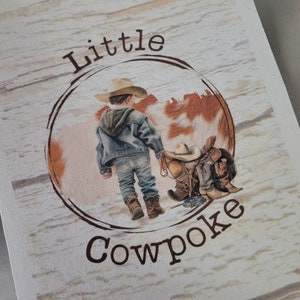 Kids Fabric Panel, Little Cowpoke Material, Cotton Western Nursery - Etsy