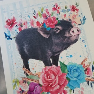 Pig Quilt Panel Cotton Muslin Farmyard Patch Farmhouse Home - Etsy