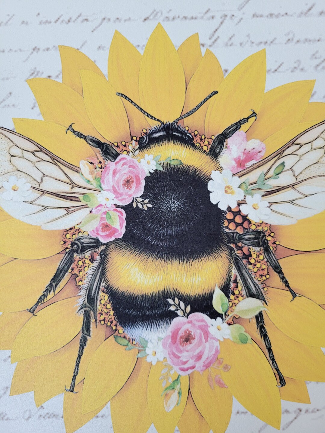 Bumble Bee Panel Fabric 100 % Cotton Muslin or Kona Material Sunflower ...