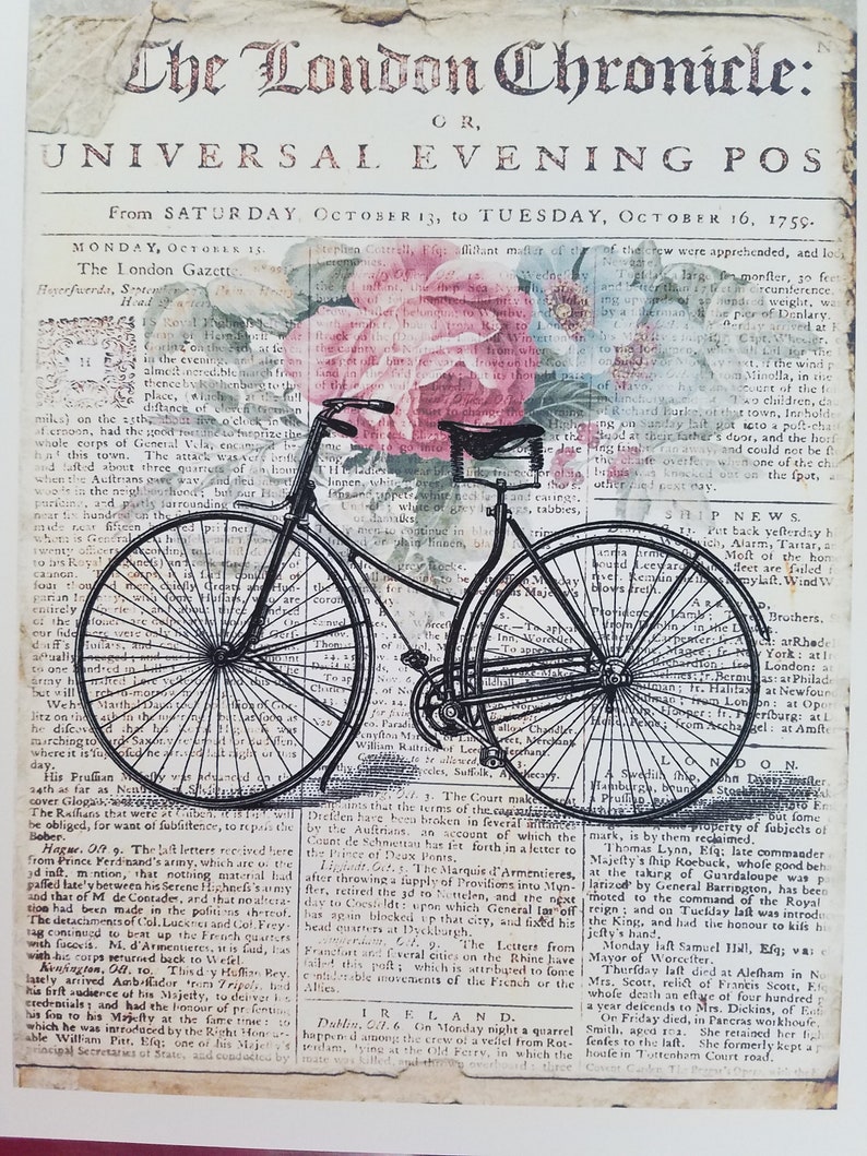 Antique Bicycle Fabric Panel Quilt Material Cotton Muslin | Etsy