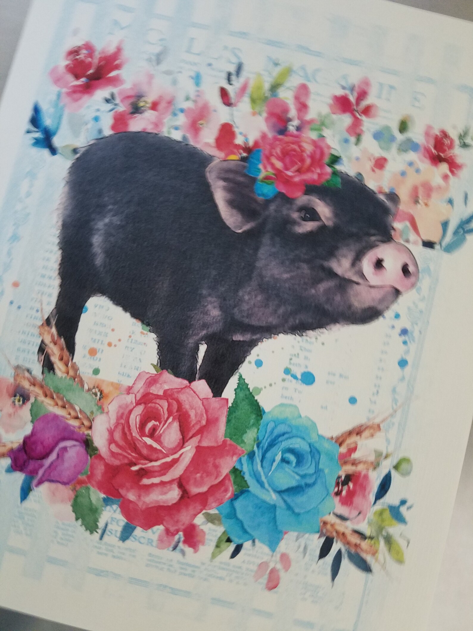 Pig Quilt Panel Cotton Muslin Farmyard Patch Farmhouse Home - Etsy