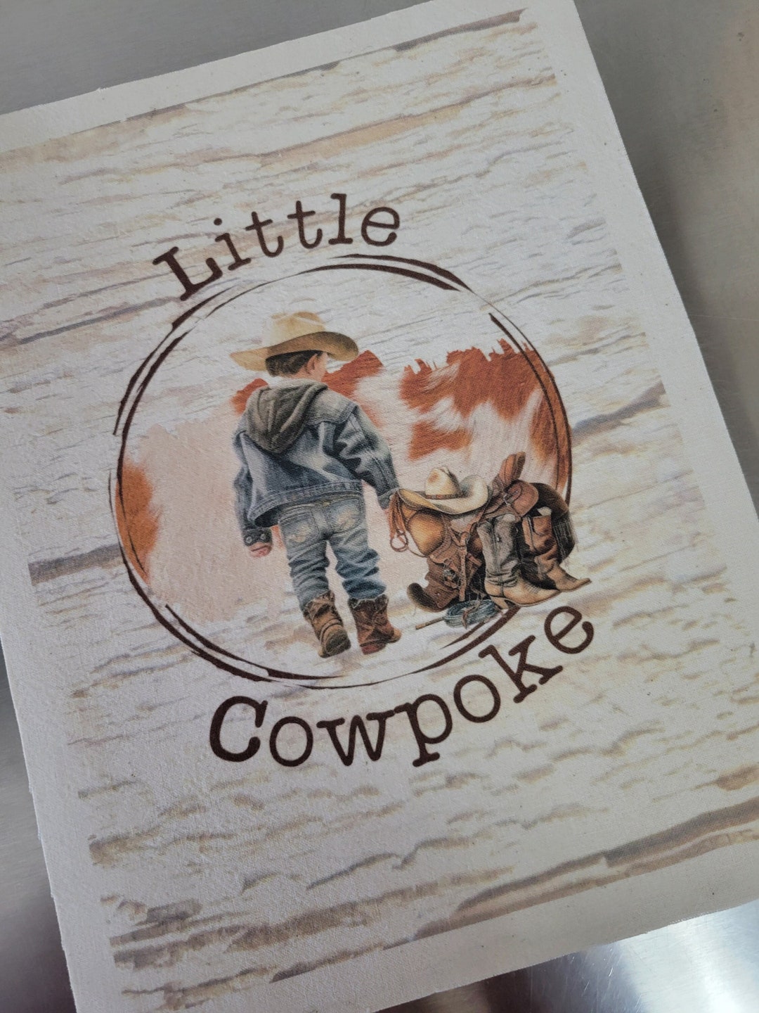 Kids Fabric Panel, Little Cowpoke Material, Cotton Western Nursery - Etsy