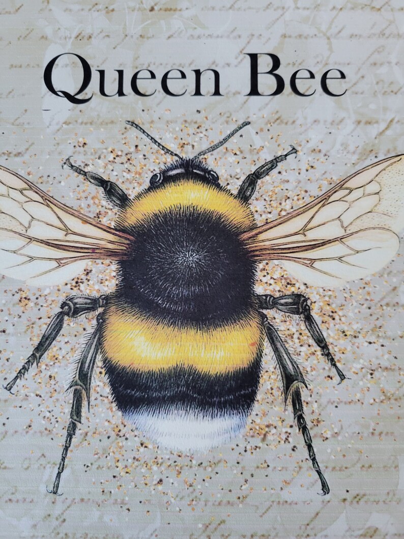 Queen Bee Fabric Panel, 100 % Cotton, Bumblebee Material - Etsy