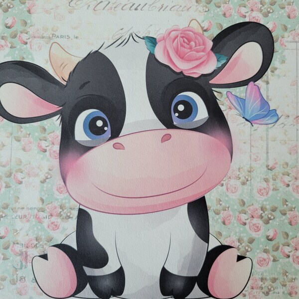 Baby Cow Fabric - Etsy