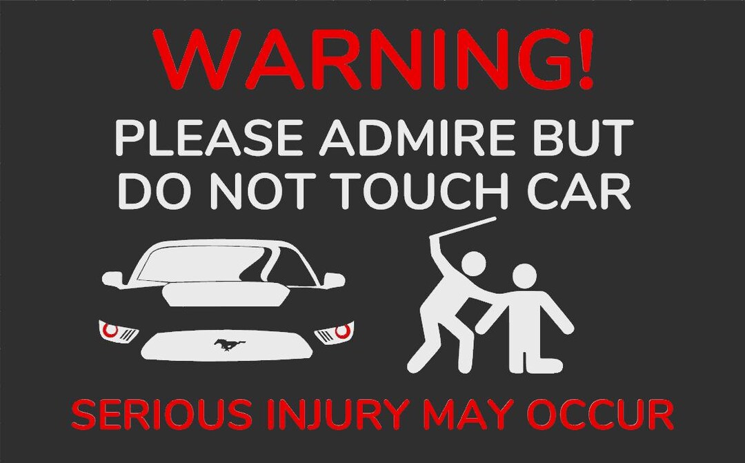 Do Not Touch Car - Etsy