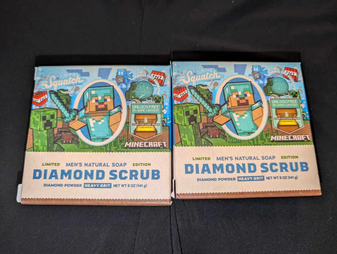 Dr. Squatch Diamond Scrub Soap Bar In-game Content Code LIMITED EDITION ...