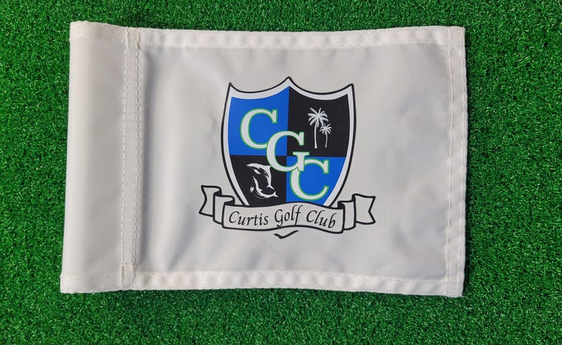 Custom Golf Flags 6" X 8" With Flagstick Approx. 3 FT / Mini Golf ...