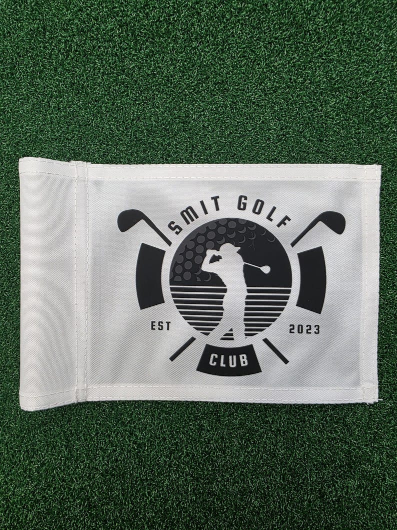 Set of 3 Custom Golf Flags / Mini Golf Putting Green Flags 6" X 8" - Etsy
