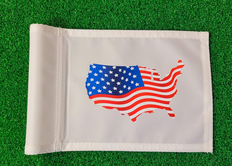 Different Images Custom Golf Flags / Mini Golf Putting Green Flags 6" X ...