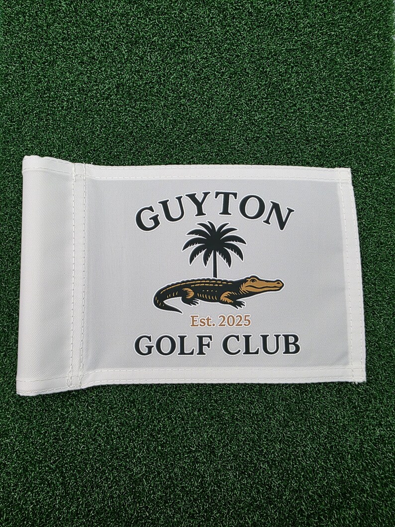Set of 3 Custom Golf Flags / Mini Golf Putting Green Flags 6" X 8" - Etsy