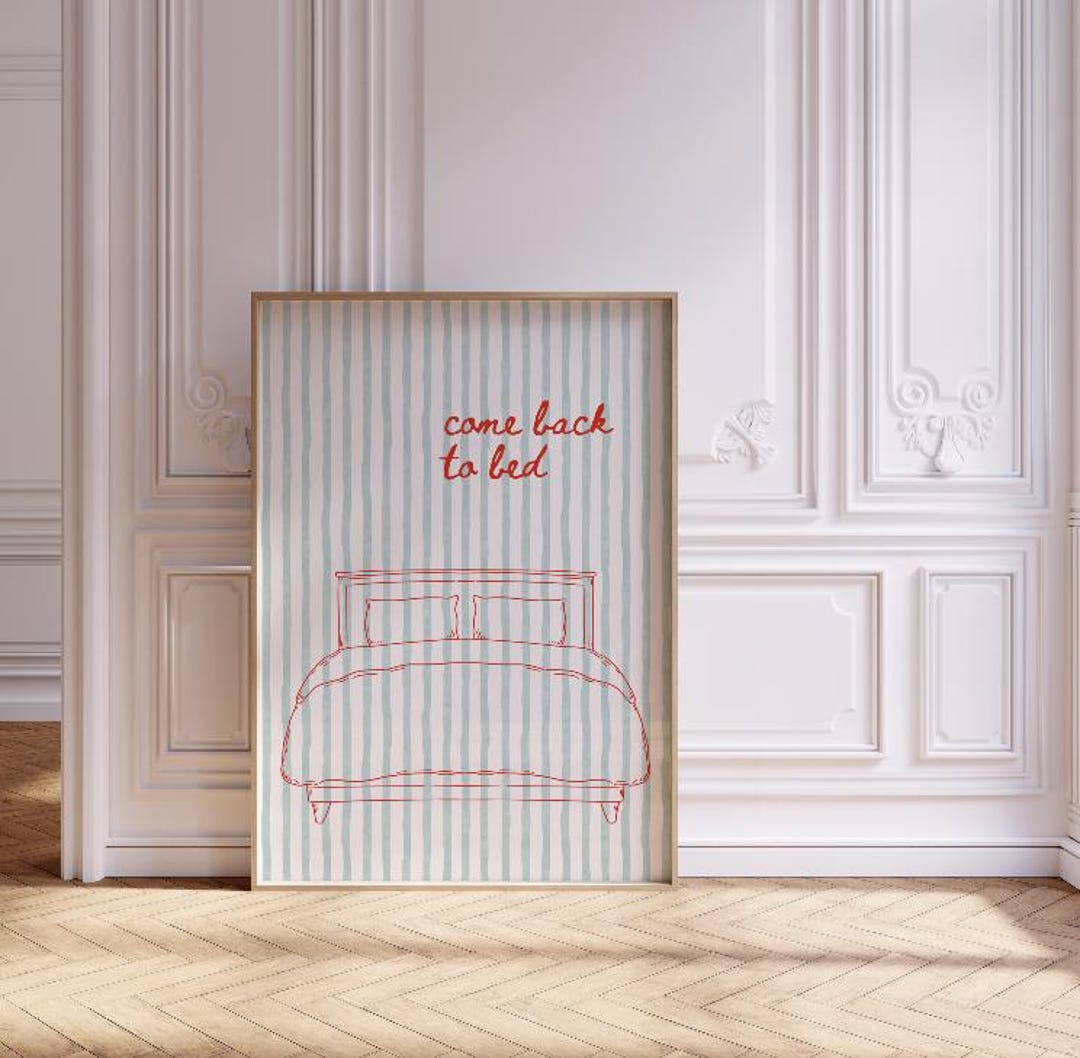 Come Back to Bed Digital Download – Cozy Bedroom Wall Art, Romantic ...
