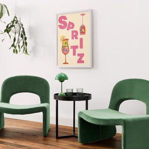 Spritz - Digital Download – Colorful Aperol Cocktail Wall Art, Retro ...