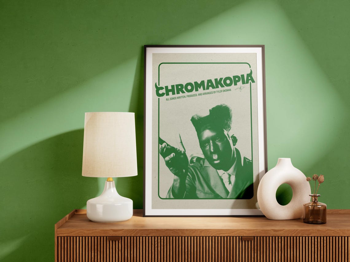 CHROMAKOPIA, Tyler the Creator Vintage Retro Album Poster Digital ...