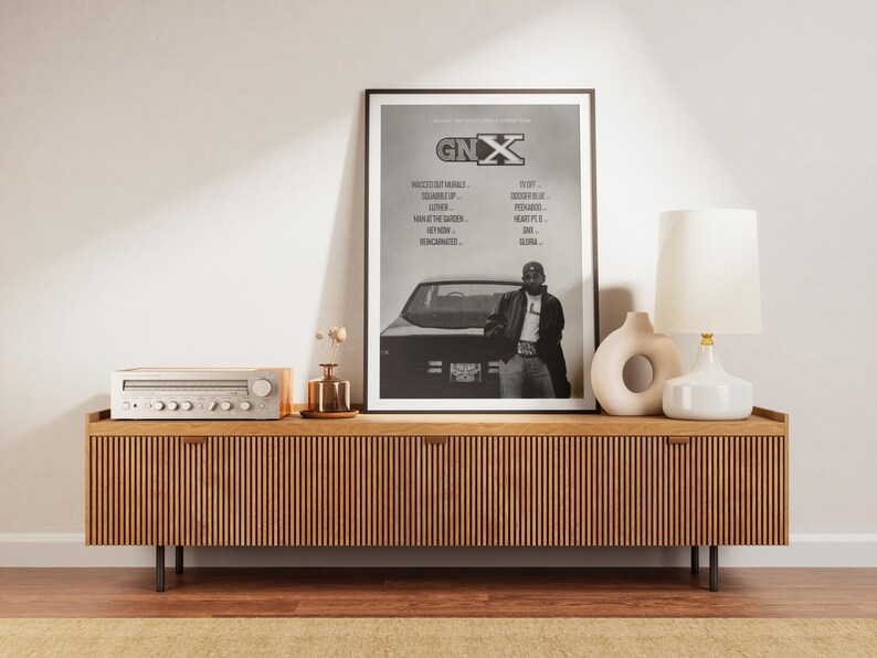 GNX Kendrick Lamar Black and White Digital Poster Download - Etsy