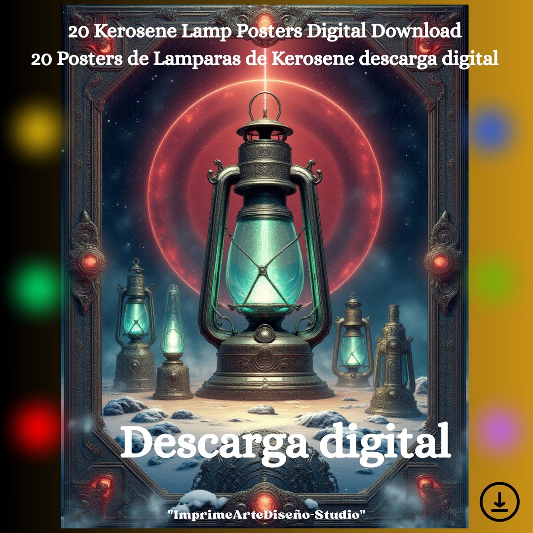 20 Kerosene Lamp Posters Digital Download - Etsy