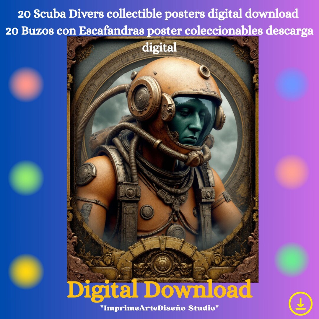 20 Vintage Diver Collectible Posters | Digital Download - Etsy