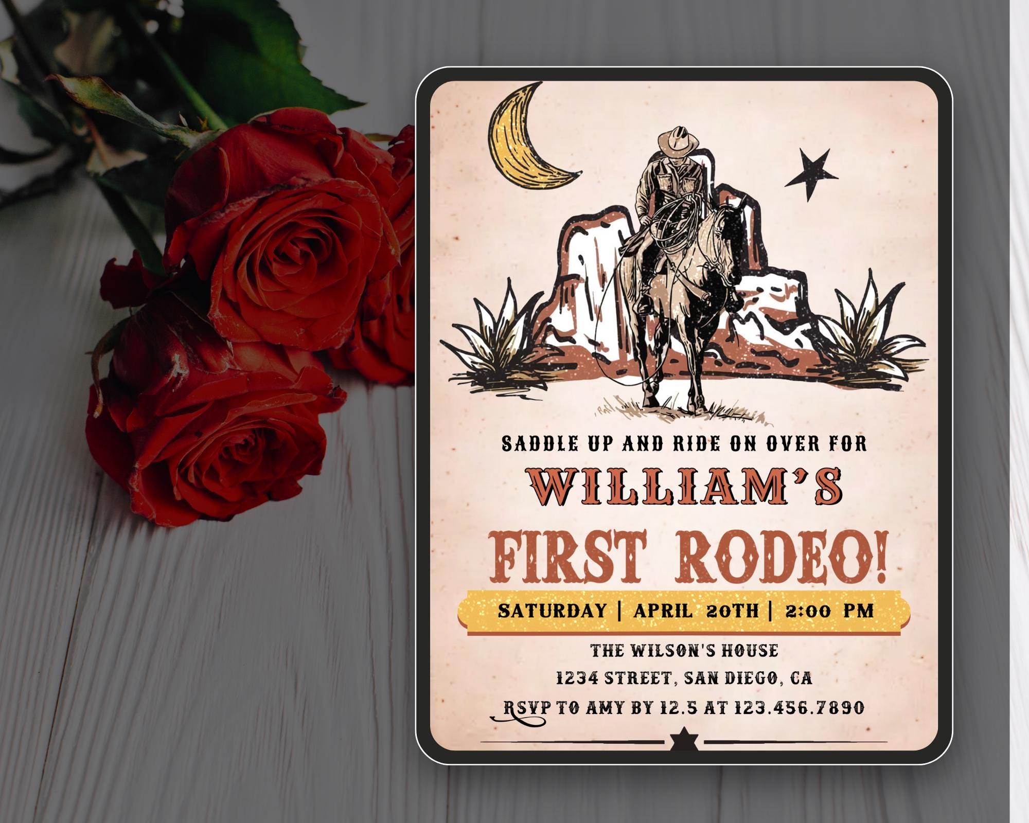 Editable Western Hoedown Wanted Poster Invitation Western Birthday ...