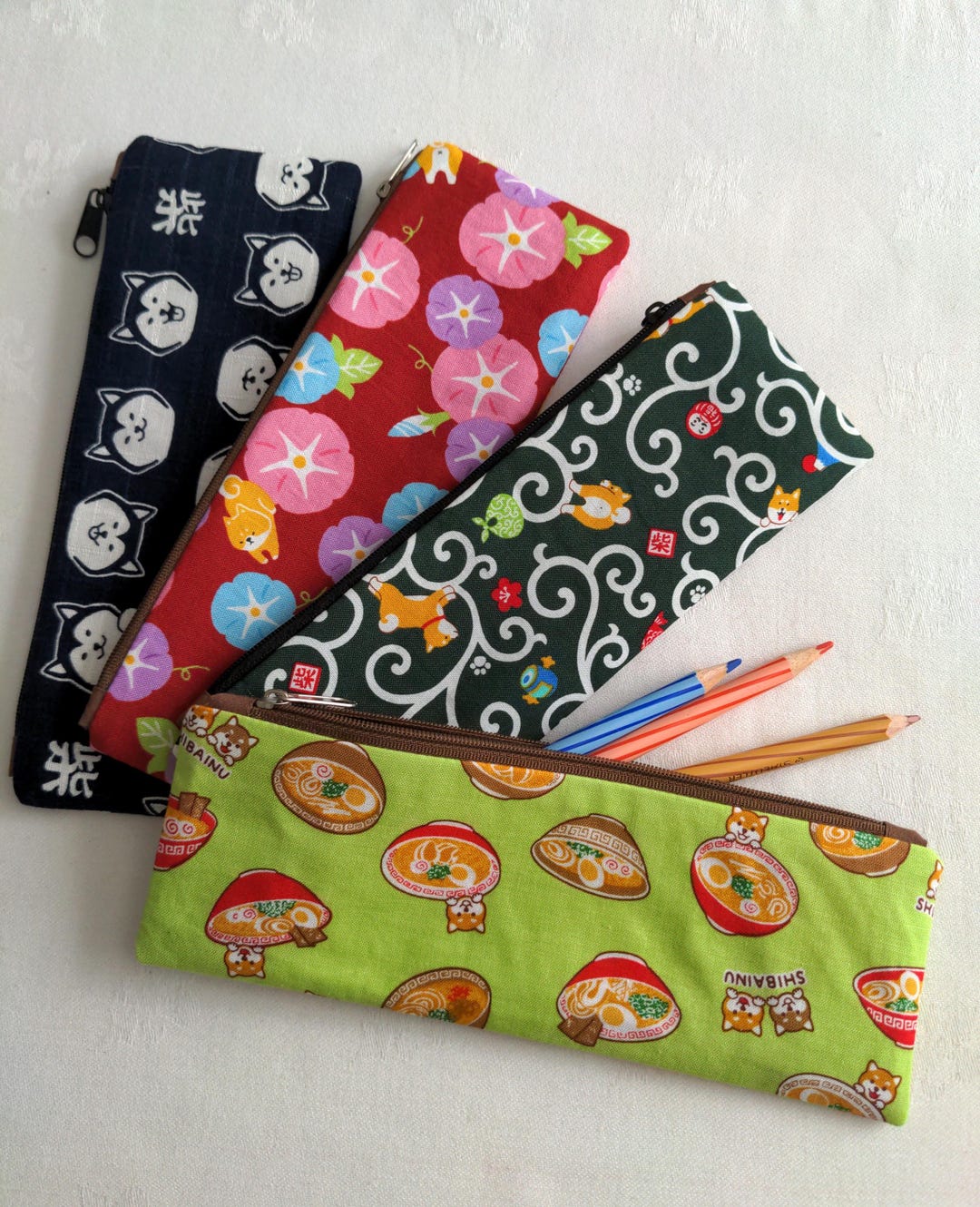 Japanese Style Shiba Dog Pouch, Perfect Gift for Shiba Inu Lovers, Pen ...