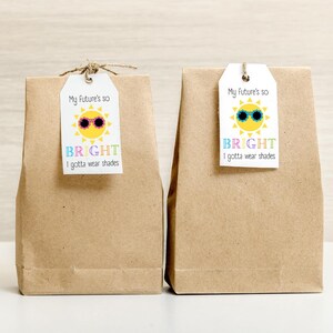 Back to School Gift Tags, My Future is Bright, Welcome Back, First Day ...